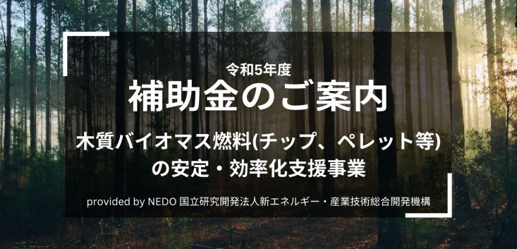 木質バイオマス燃料（チップ、ペレット等）の安定・効率化支援事業・補助金【2023】 補助金・資金調達ガイド
